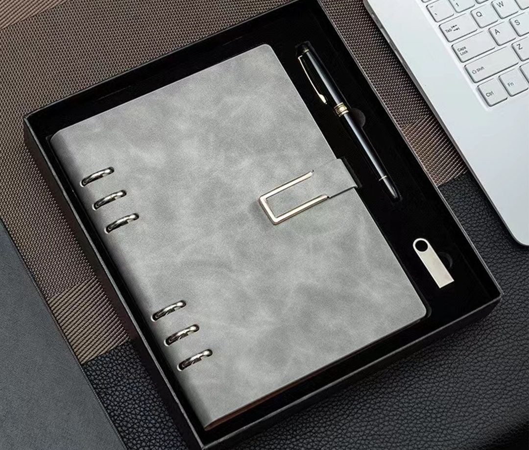 Personalized Notebook Gift Set With Customizable Logo and Engraving ...