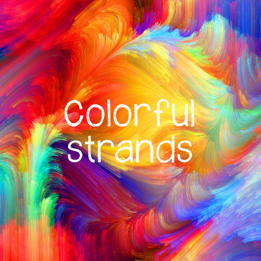Colorful Strands Printed Vinyl Pattern Vinyl HEAT TRANSFER or ADHESIVE ...