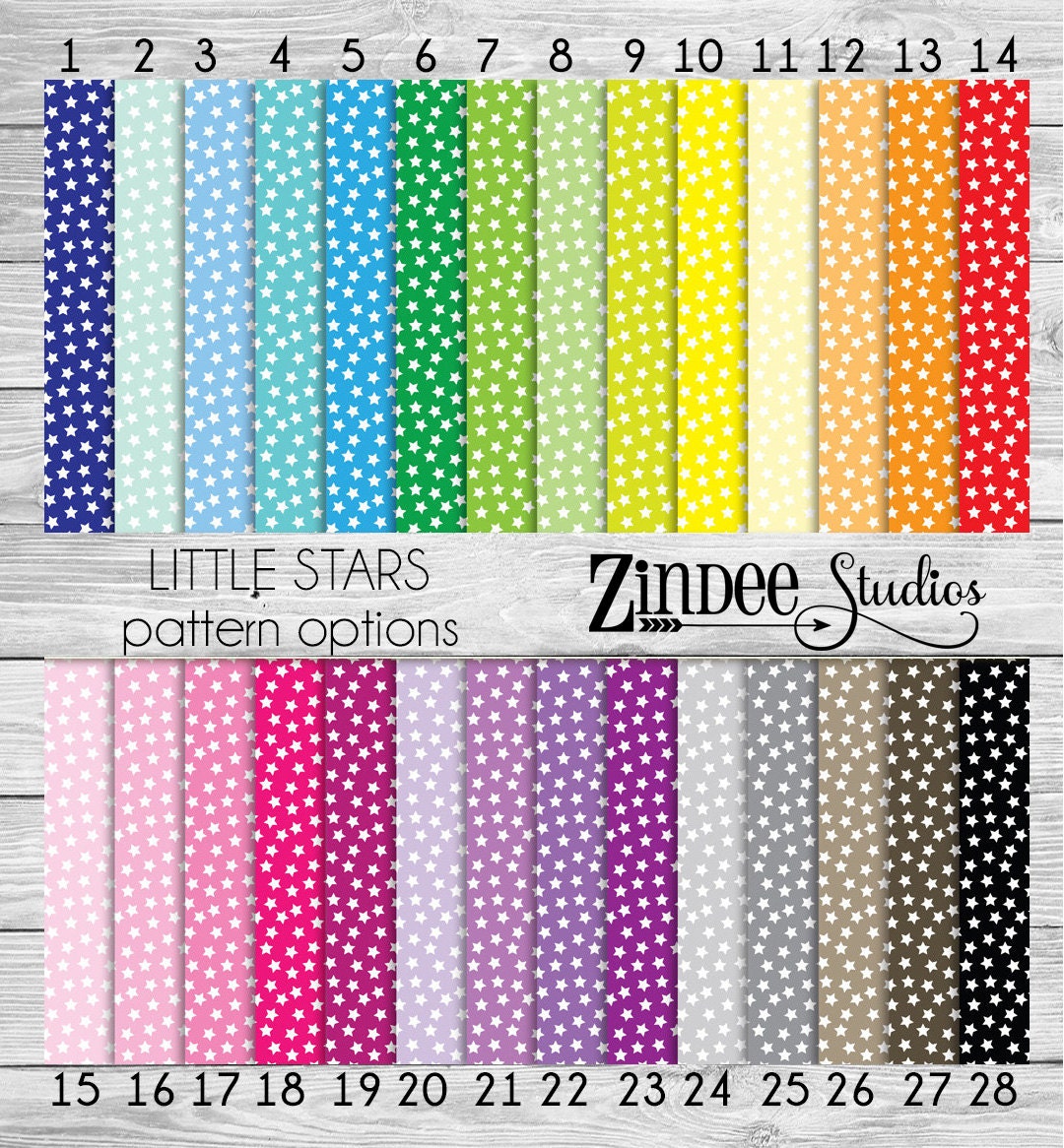 Little Stars Pattern Vinyl HEAT TRANSFER or ADHESIVE Printed - Etsy