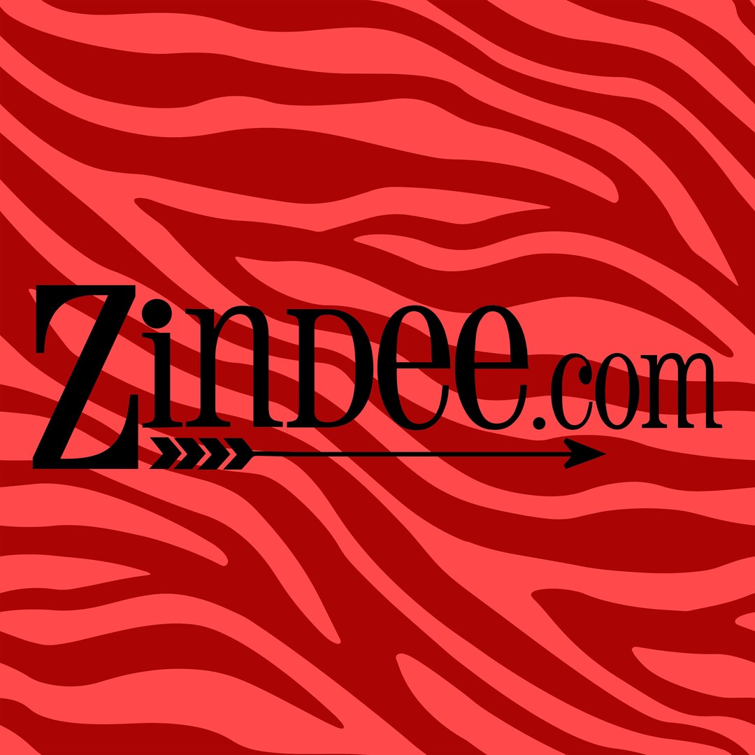 Red Zebra Print Printed Vinyl Pattern Vinyl HEAT TRANSFER or ADHESIVE ...