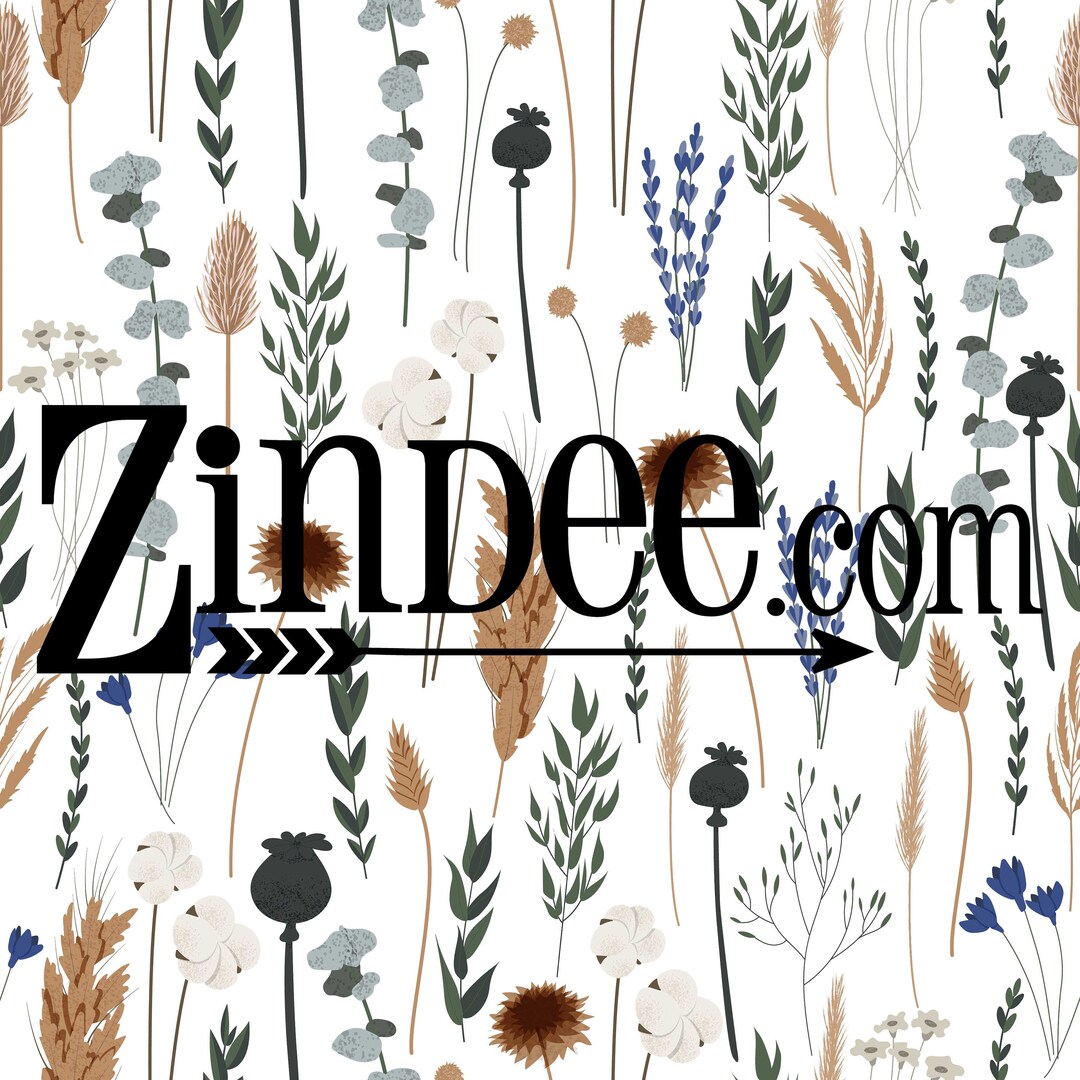 Boho Western Floral Printed Vinyl Pattern Vinyl HEAT TRANSFER or ...