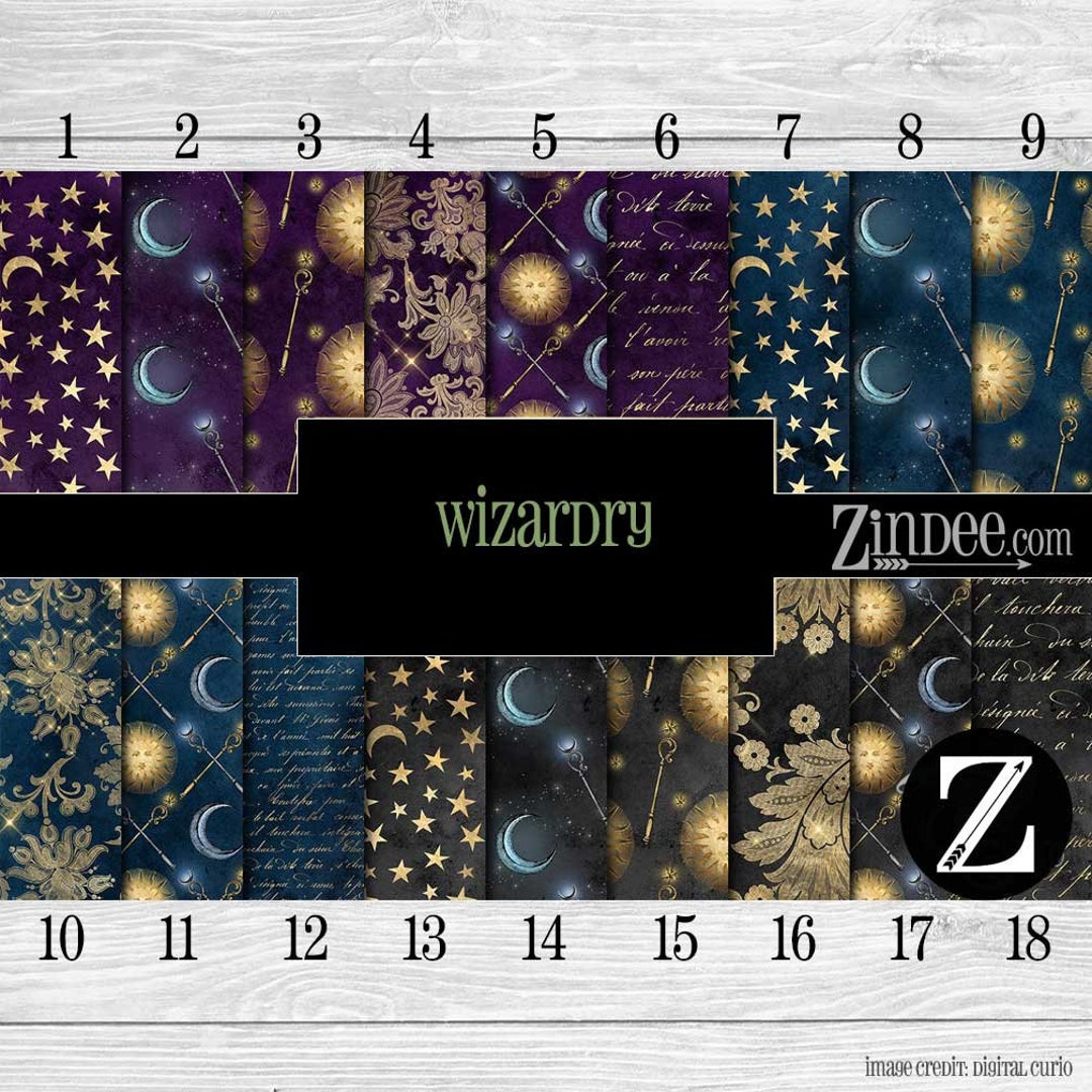 Wizardry, Pattern Vinyl HEAT TRANSFER or ADHESIVE - Etsy