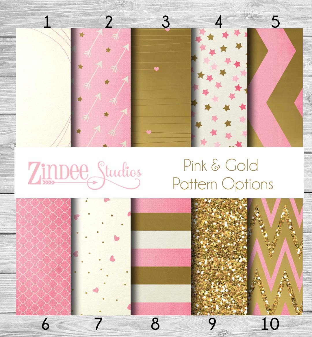 Pink and Gold Printed Vinyl, Pattern Vinyl HEAT TRANSFER Vinyl or ...