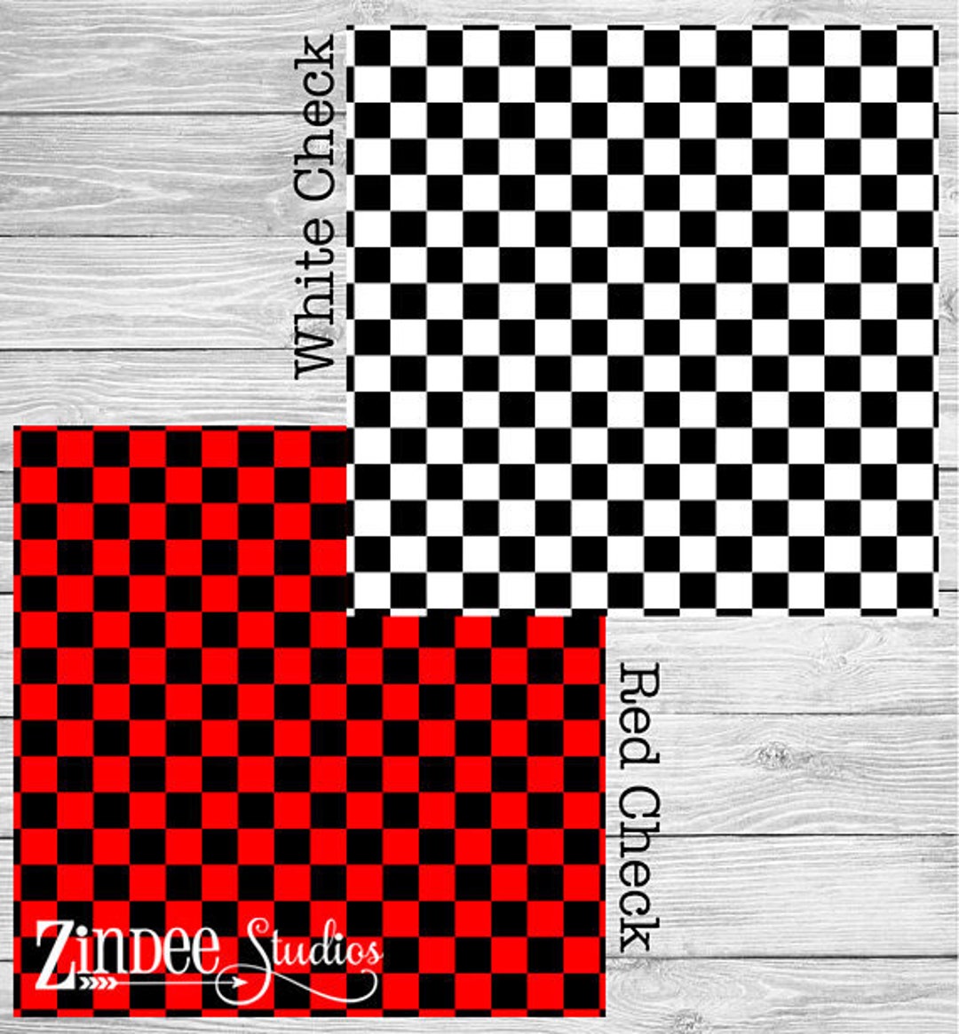 Checkerboard Printed Vinyl Pattern Vinyl HEAT TRANSFER or ADHESIVE ...