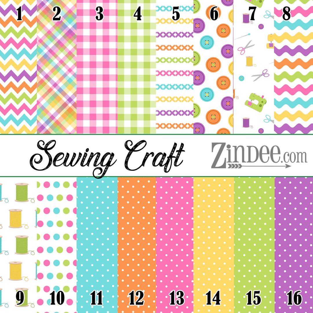 Sewing Craft Printed Vinyl Pattern Vinyl HEAT TRANSFER or ADHESIVE ...