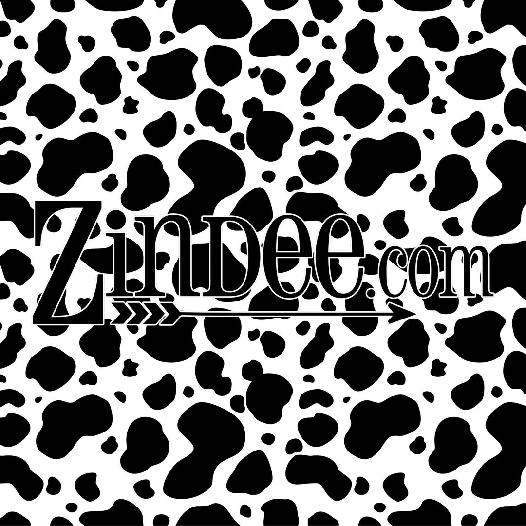 Cow Print Printed Vinyl Pattern Vinyl HEAT TRANSFER or ADHESIVE ...