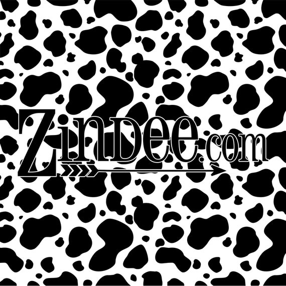 Cow Print Printed Vinyl Pattern Vinyl HEAT TRANSFER or | Etsy
