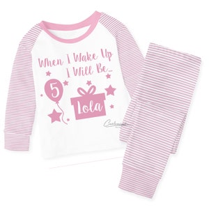 Personalised When I Wake up Pyjamas, Birthday Pyjamas, Children's ...