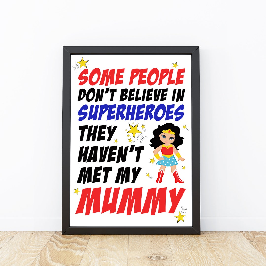 Superhero Mum Gift, Mothers Day Gift, Mum Birthday Gift, Gift for Mum ...