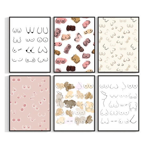 Boobs Print Boobs Poster Boobs Decor Body Positive. - Etsy