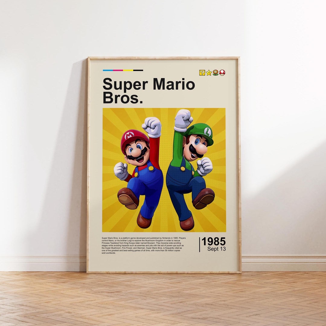 Retro Gaming Print Digital Download Poster Wall Art, Gamer Decor ...