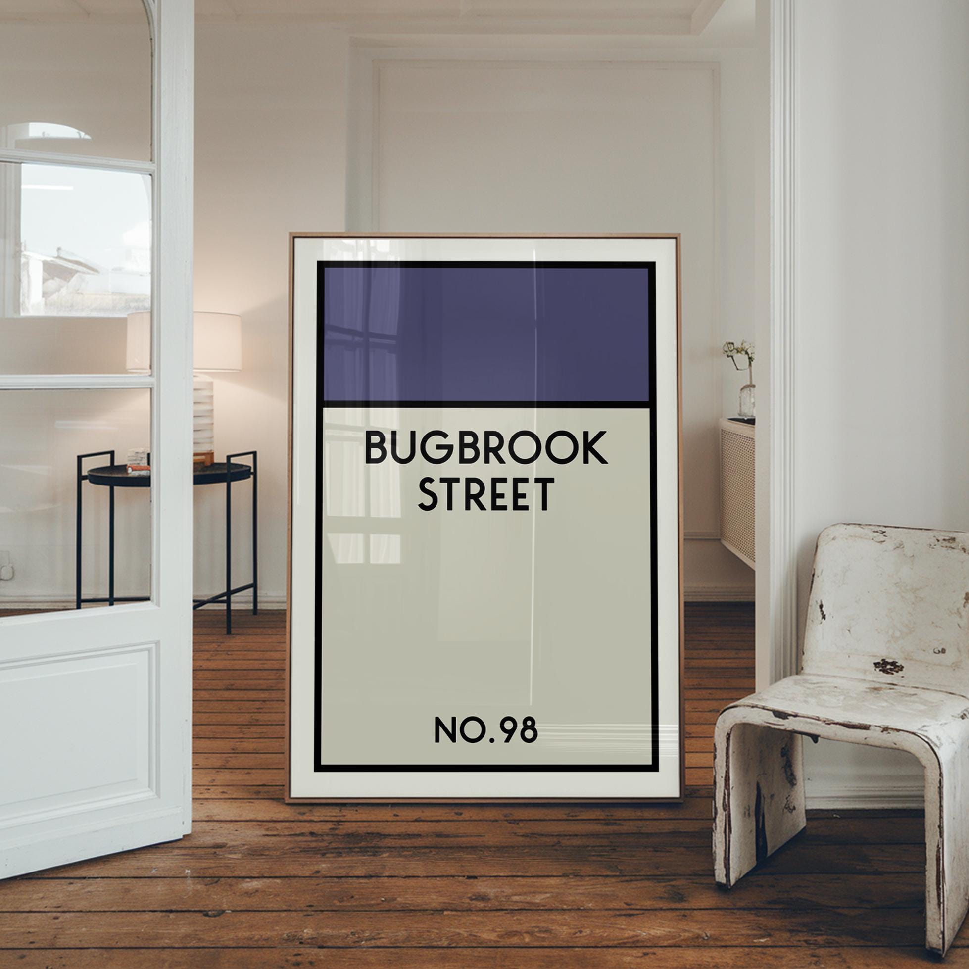 Personalised Board Game Street Print Poster, Custom Wall Art, Any ...