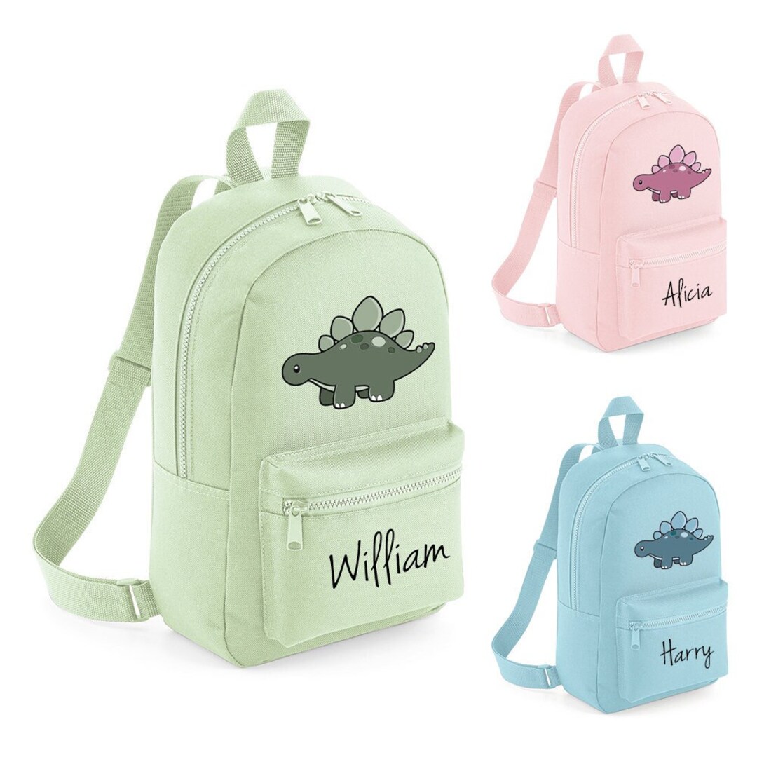Personalised Dinosaur Backpack Stegosaurus Back to School Bag Backpack ...