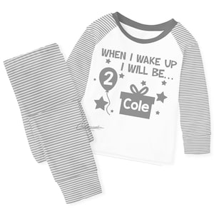 Personalised When I Wake up Pyjamas, Birthday Pyjamas, Children's ...