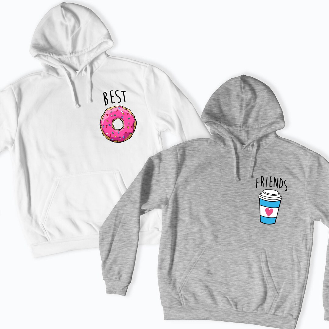 Best Friends Matching Hoodies Matching Couple Shirt Donut - Etsy UK