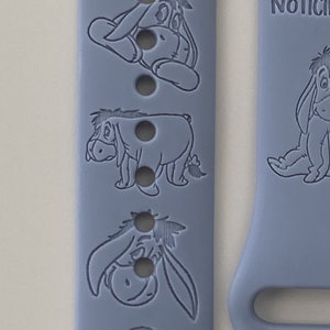 Eeyore Monogram Engraved Apple Watch Band, 24 Colors, 38mm 40mm 41mm ...