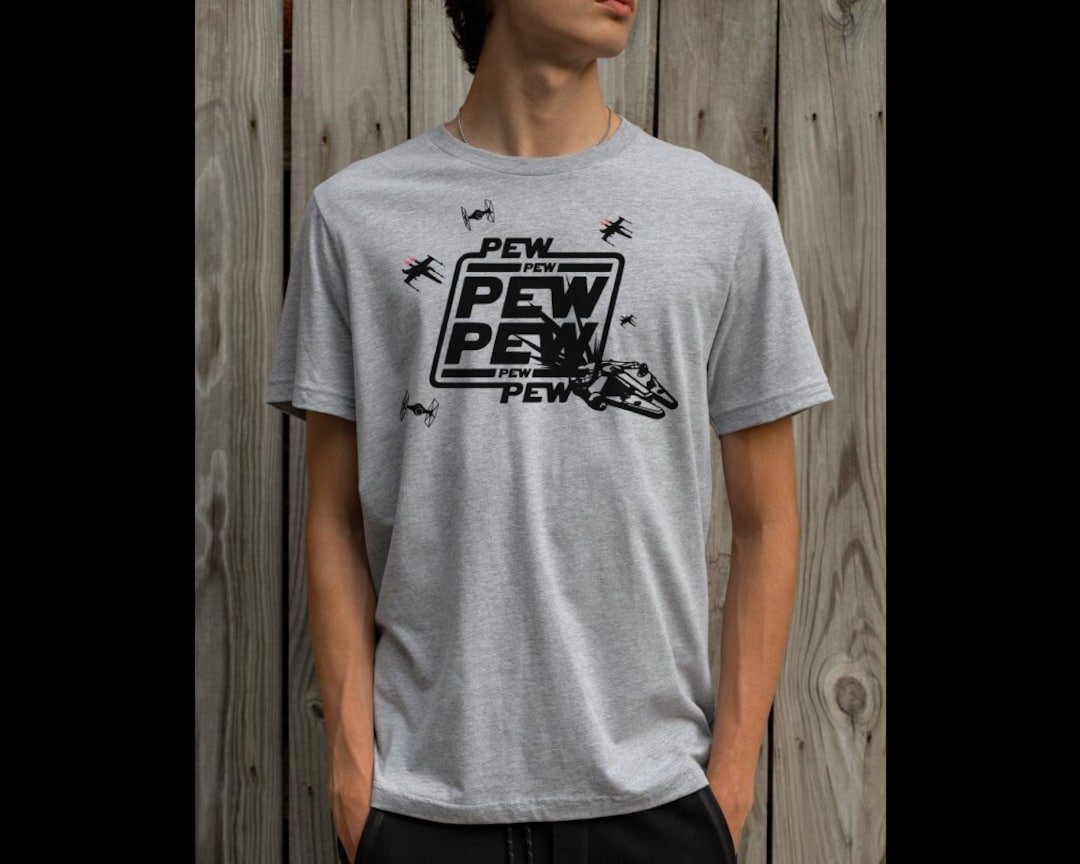 Star Wars 'pew Pew' Shirt | 50 Colors | XS-4XL | Adult and Youth Sizes ...