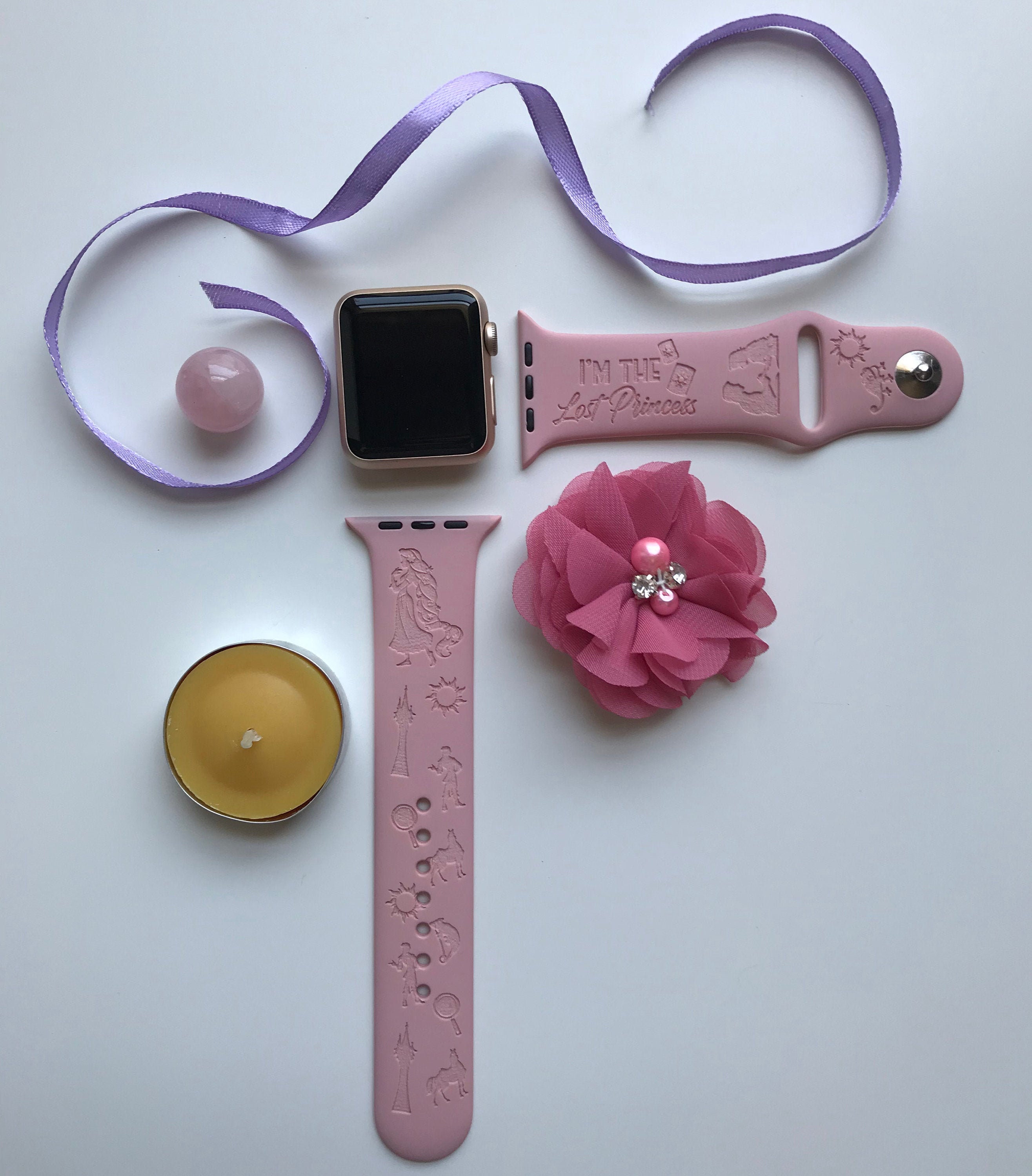 Tangled 'rapunzel' Monogram Engraved Apple Watch Band - Etsy