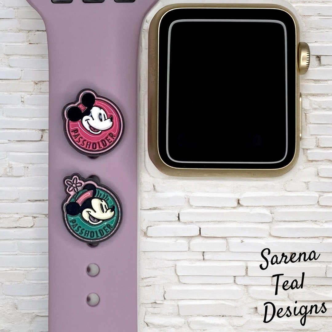 Mickey and Minnie Passholder Watch Band Charm, Magic Band, Fitness ...