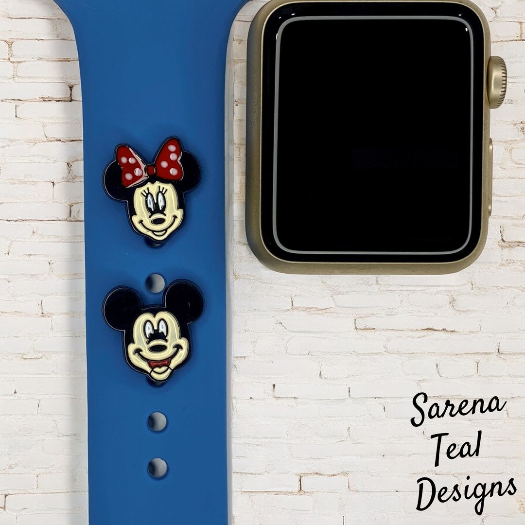 Mickey and Minnie Heads Watch Band Charm, Magic Band, Fitness Tracker ...