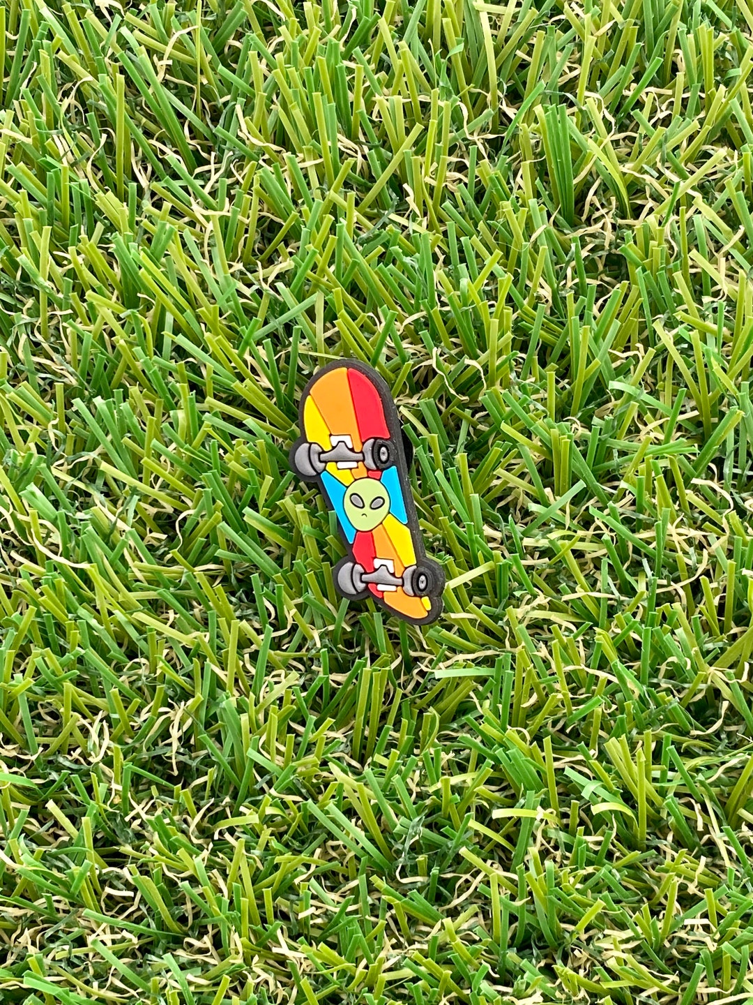 Skateboard W/ Alien Head Croc Charms Video Game Croc Charms - Etsy