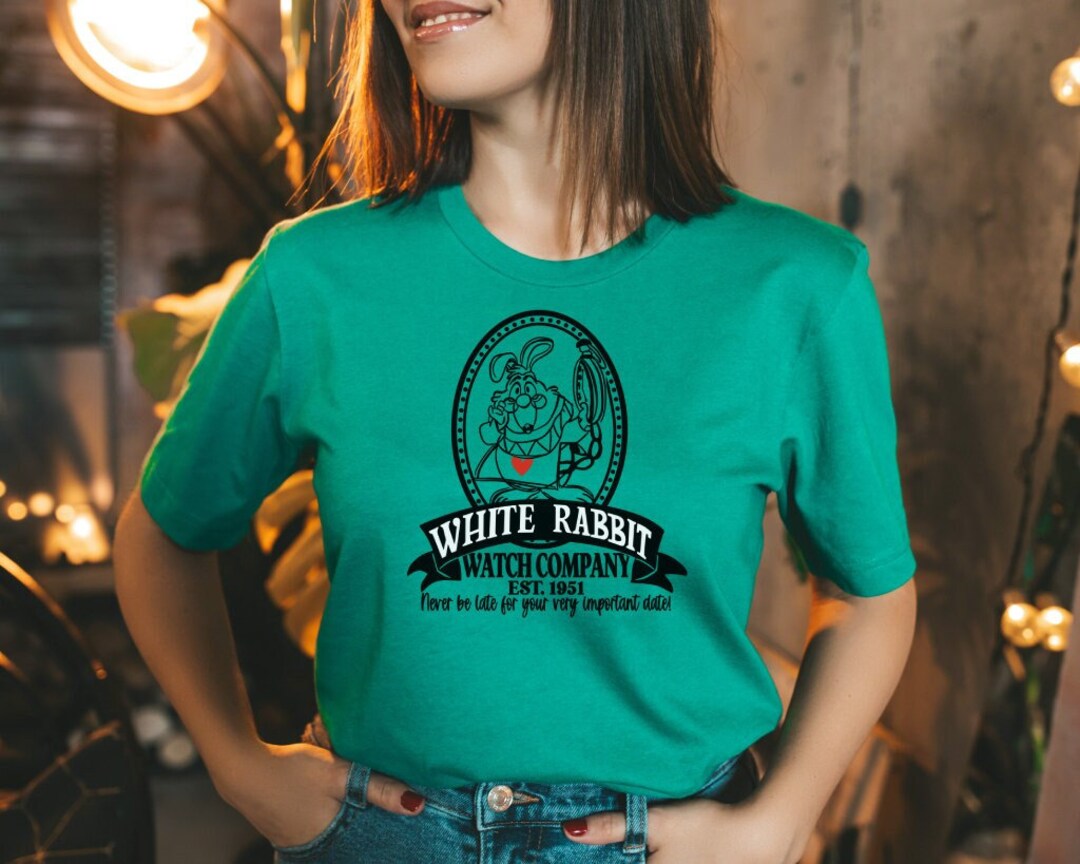 White Rabbit Watch Co. Shirt | 50 Colors | XS-4XL | Adult and Youth ...