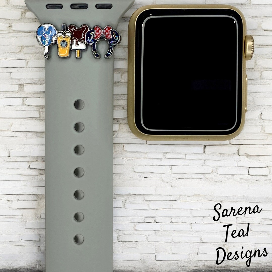 Blue Mickey Balloon and Snacks Watch Band Slider Charm, Magic Band ...