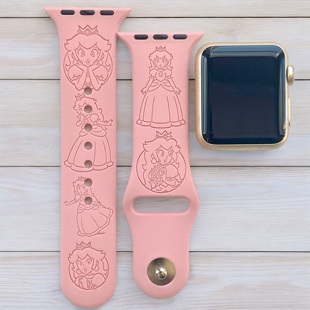 Princess Peach Apple Watch Band, 24 Colors, 38mm 40mm 41mm 42mm 44mm ...