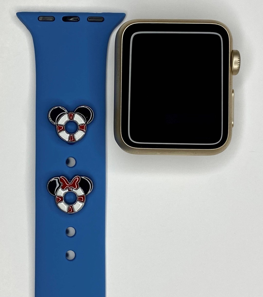 Mickey and Minnie Life Preserver Apple Watch Band Charm Apple Watch ...