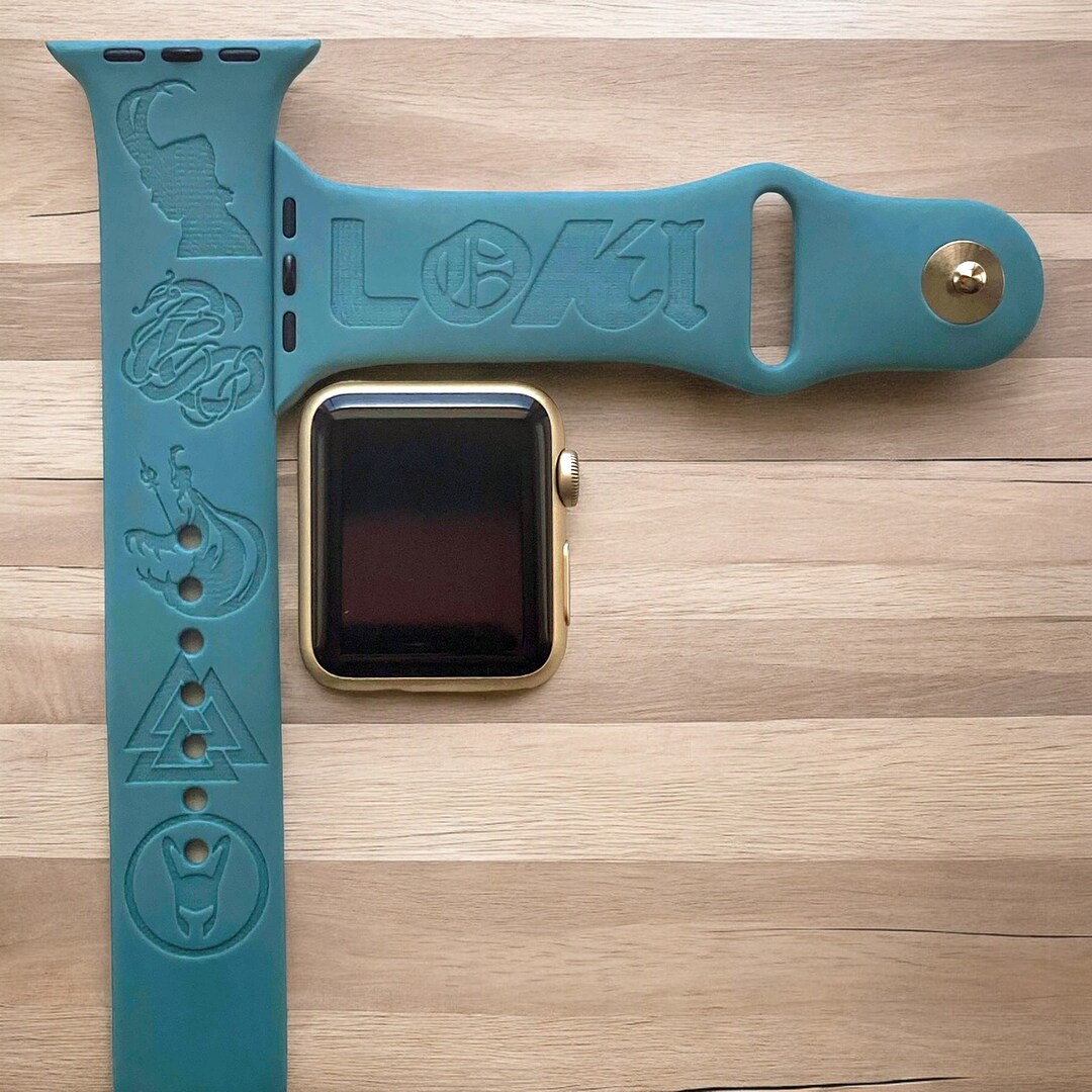 Loki Engraved Watch Band, 24 Colors, 38mm 40mm 41mm 42mm 44mm 45mm 46mm ...