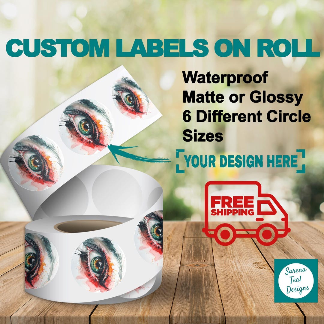 Custom Label Stickers on Roll Printed for Your Products, Matte or ...