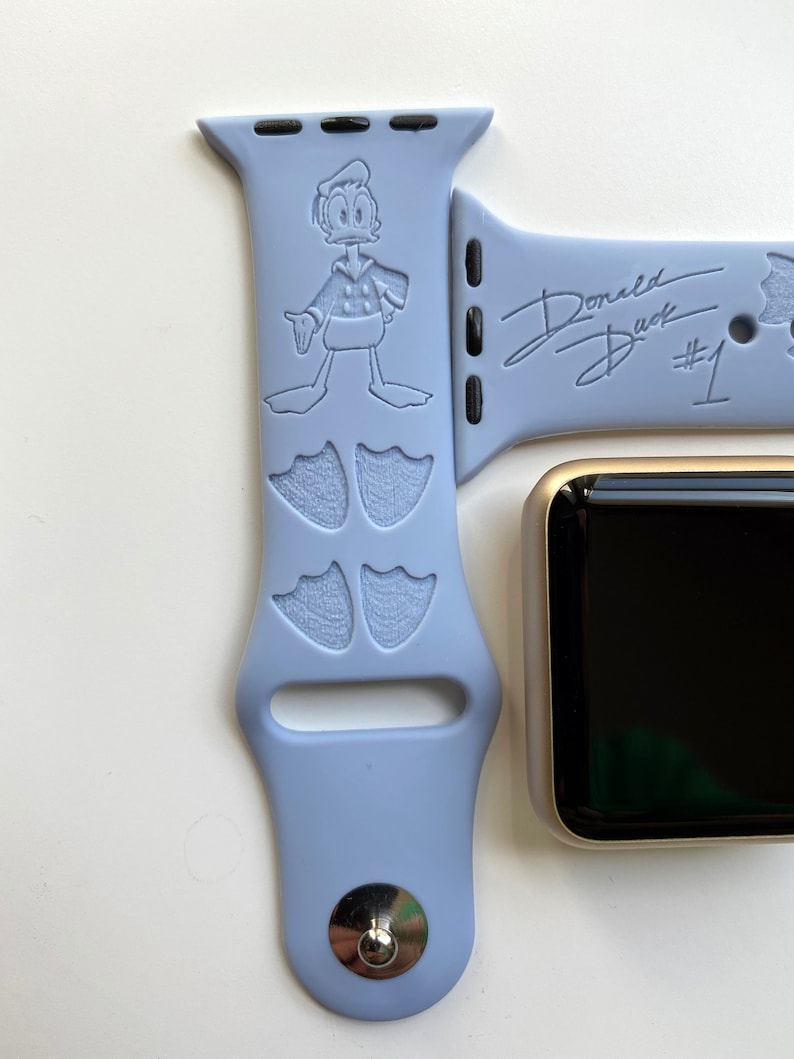 Disney Donald Duck Engraved Apple Watch Band 24 Colors - Etsy