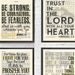 ANY 4 Bible Verse Art Prints, Set of 4, UNFRAMED, You Choose 4 Verses ...