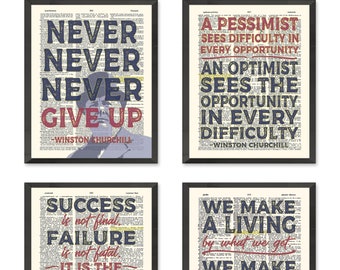 8x10 Jpegs, DIGITAL DOWNLADS, Printables - Winston Churchill Quotes ...