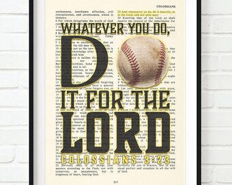 Baseball Bible Verse | Etsy