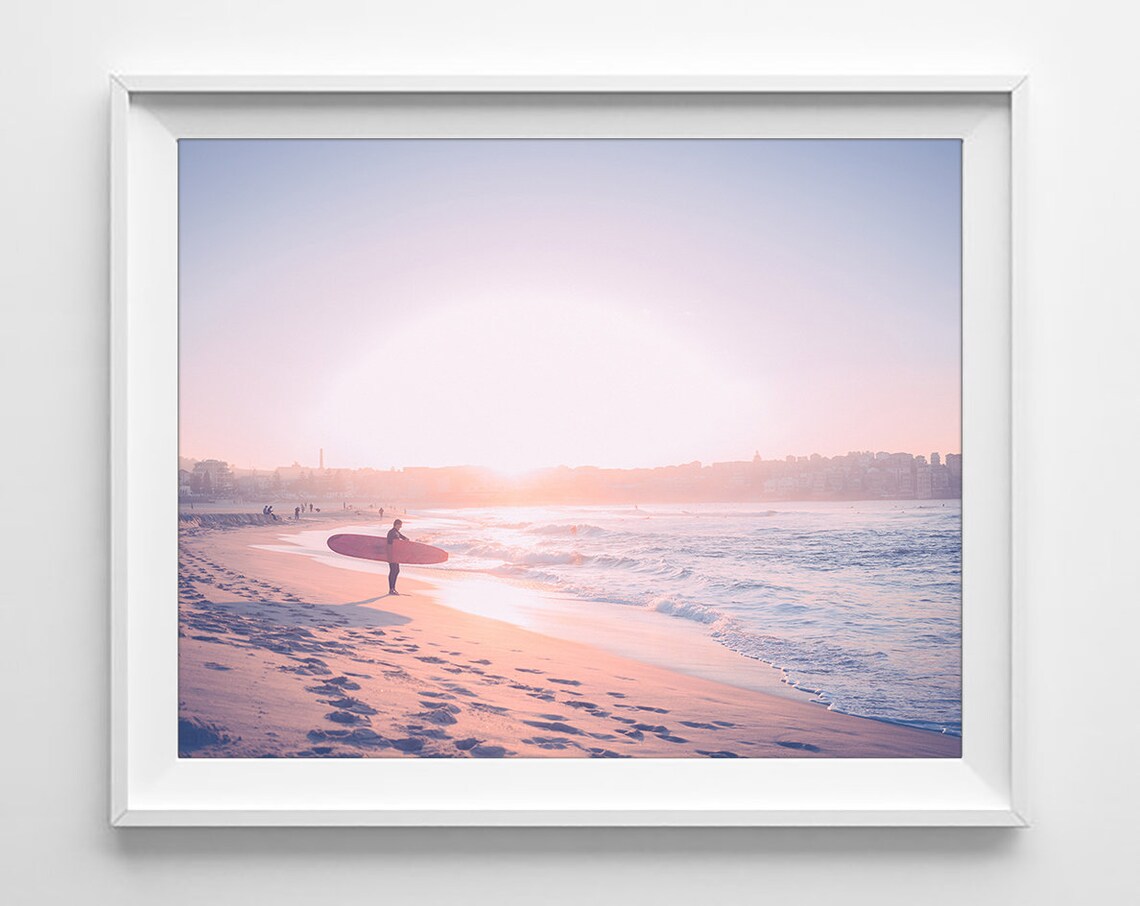 Surfing Photography Prints Set of 4 UNFRAMED beach art | Etsy