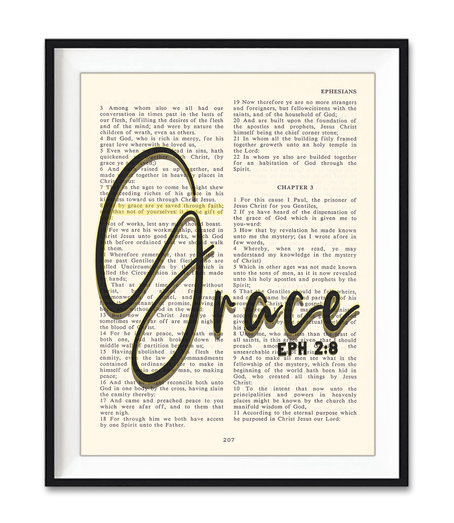 One Word Bible Verse Art Prints Set of 4UNFRAMED Christian | Etsy