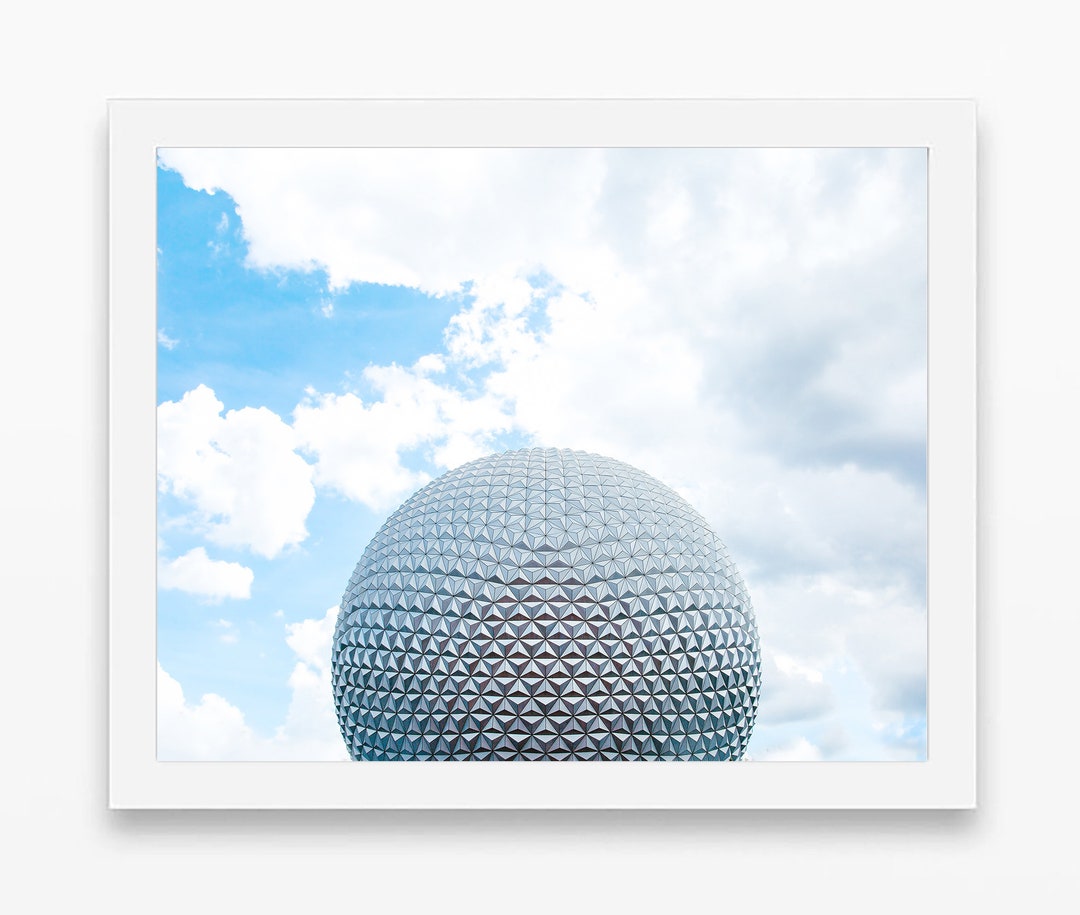 Epcot -spaceship Earth- Disney - Photography PRINT or CANVAS, Witty ...