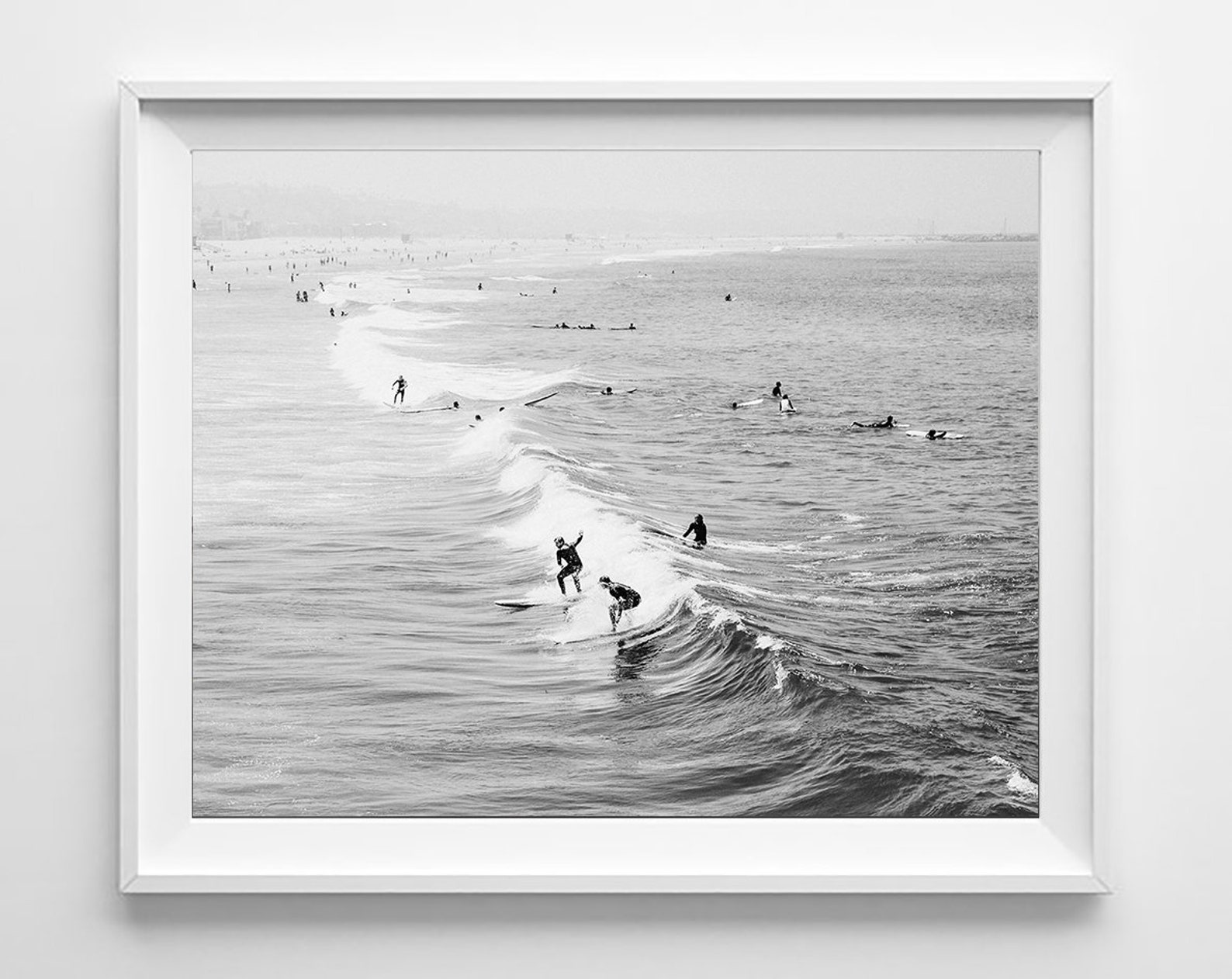 Black and White Surfing Photography Prints Set of 4 | Etsy