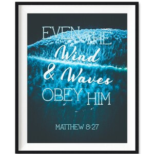 Ocean Bible Verse Christian Themed Photography Prints, Set of 4 ...