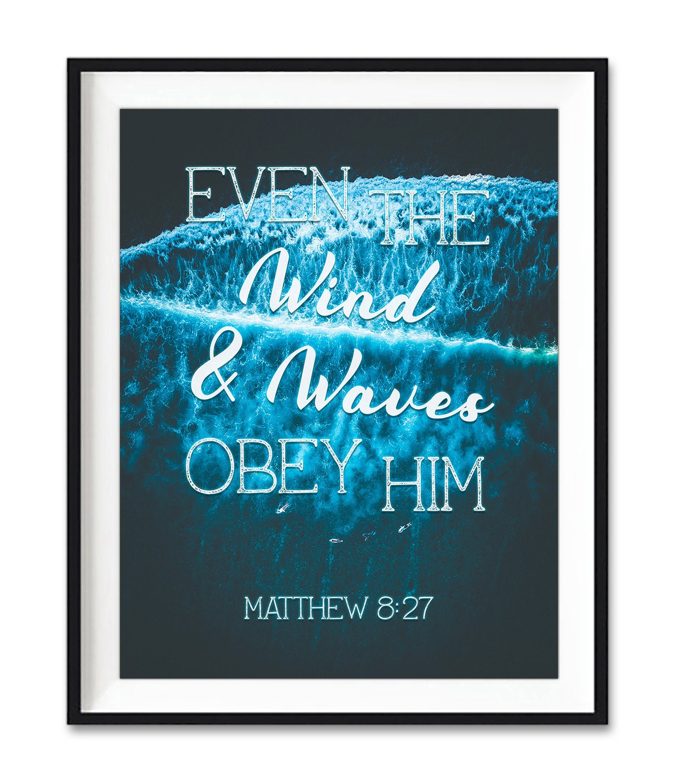 Ocean Bible Verse Christian Themed Photography Prints Set of - Etsy