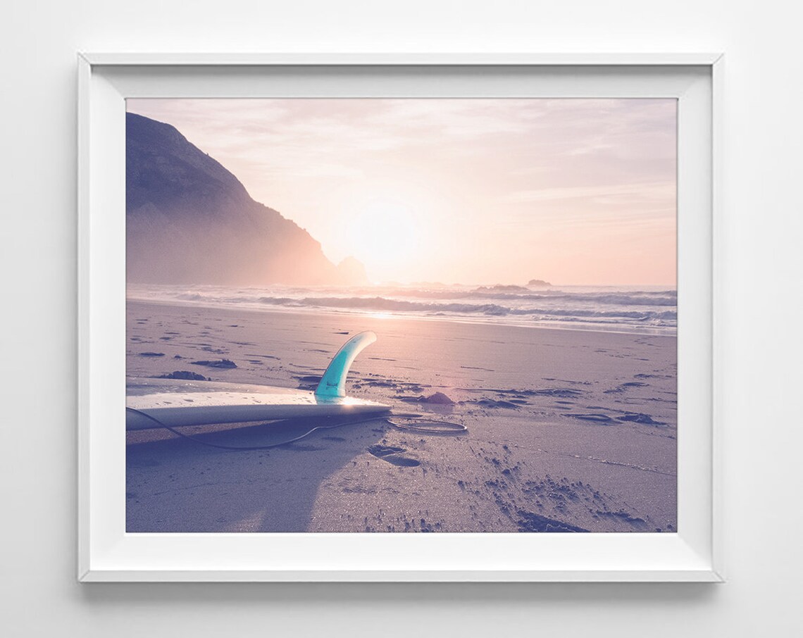 Surfing Photography Prints Set of 4 UNFRAMED beach art | Etsy