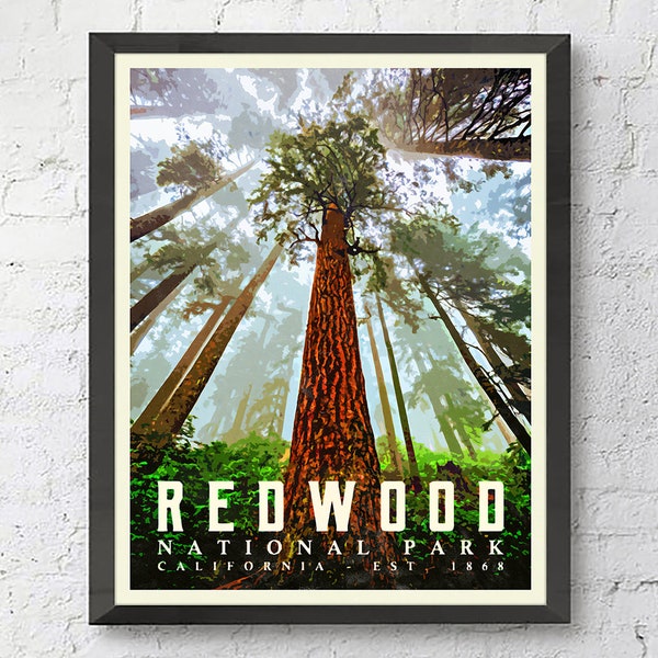 Redwood National Park Sign - Etsy