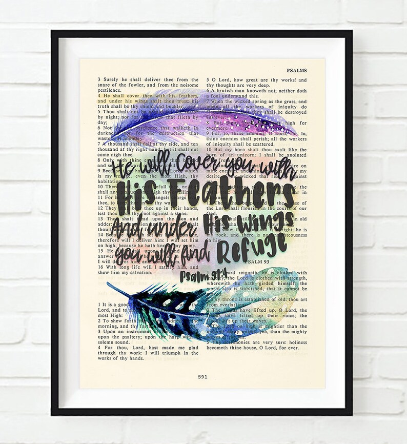 Colorful Bible Verse Favorites Art Prints Set of 4 UNFRAMED - Etsy
