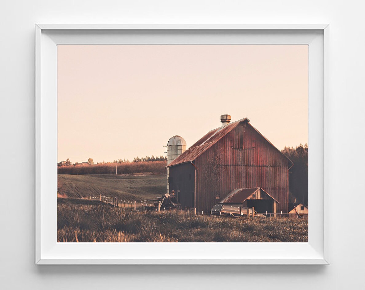 Farmhouse Fine Art Photography Set of 4 UNFRAMED Farmhouse | Etsy