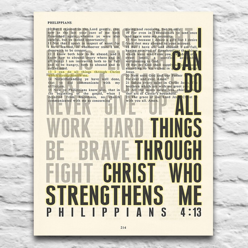 Philippians 4 13 - Etsy