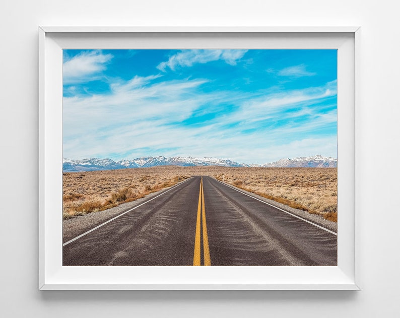 Vintage Road Photography Prints Set of 4 UNFRAMED Travel - Etsy