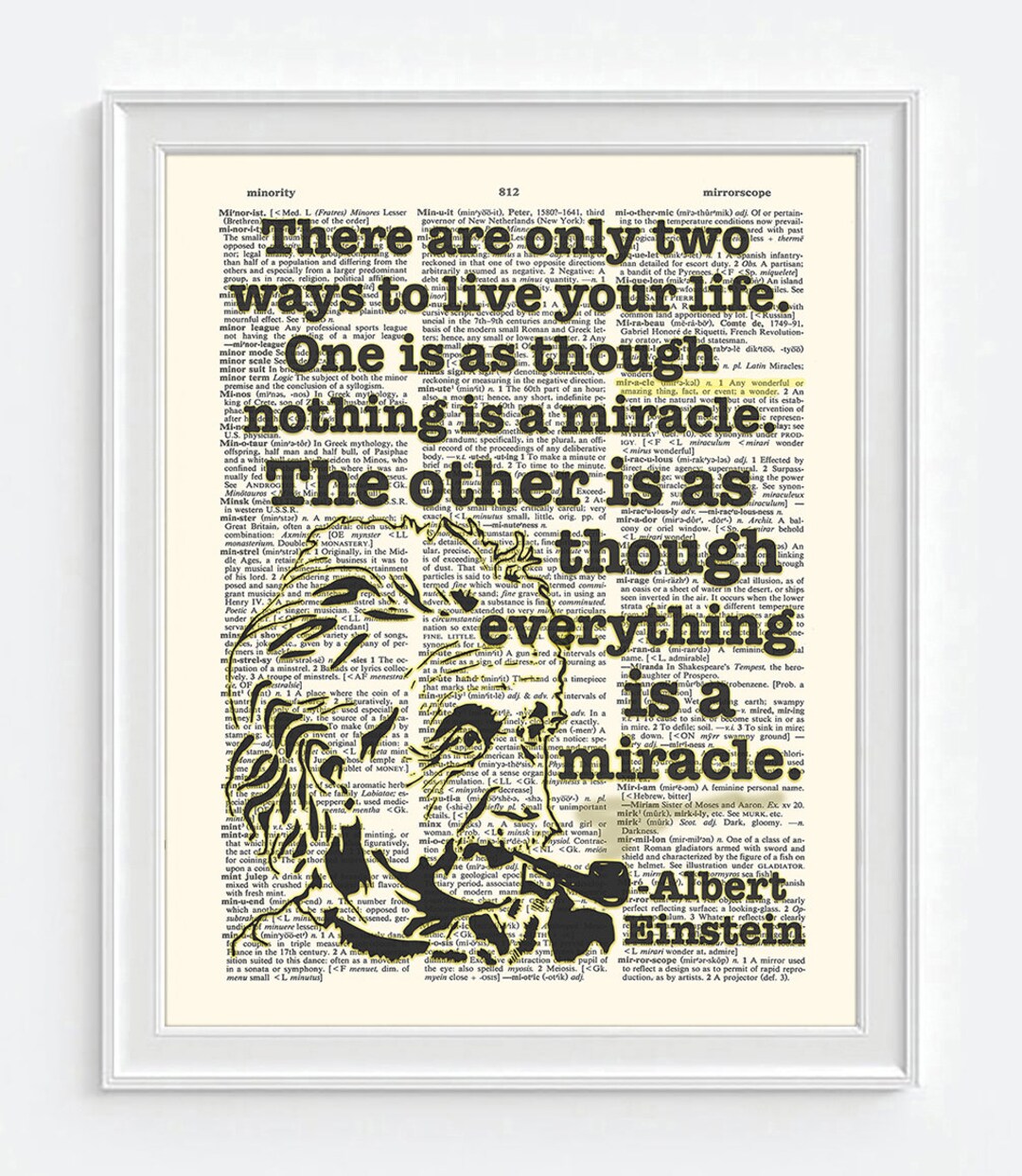 There Are Only Two Ways to Live Your Life Einstein Quote Printable ...