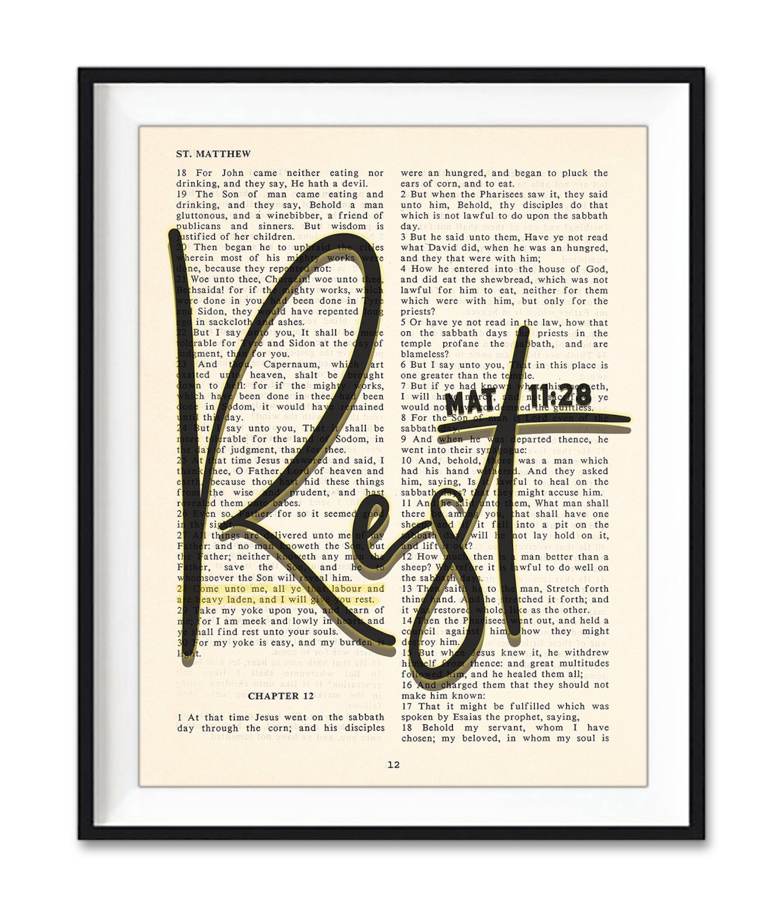 One Word Bible Verse Art Prints Set of 4UNFRAMED Christian | Etsy