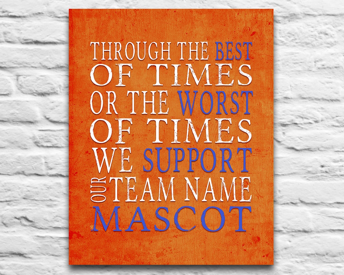 Customized/personalized your Team Colors & FAMILY Name Art - Etsy
